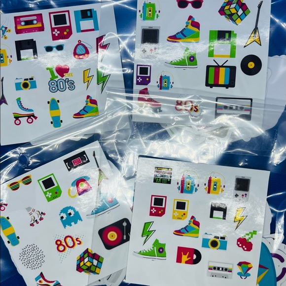 Other | Custom 8s Theme Stickers | Poshmark